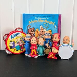 Vintage | Toys | 9pc Alvin And The Chipmunks Lot 8s90s Figures ...